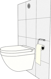 Dimension standard de WC suspendus